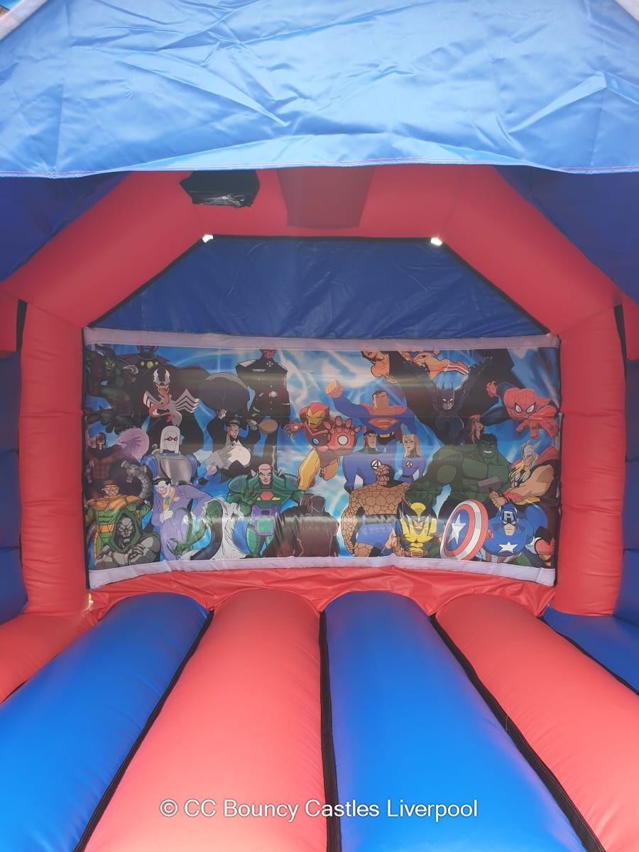 Superhero Bouncy Castle Hire Liverpool | CC Castles